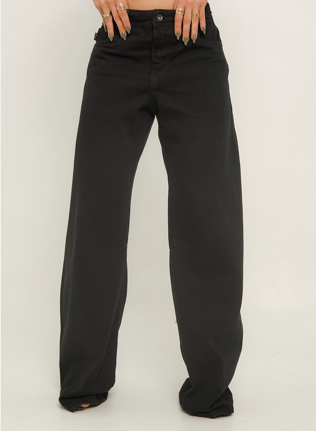 Blow Black - Women's Low Rise Flare Jeans Jeans – Alien Jeans